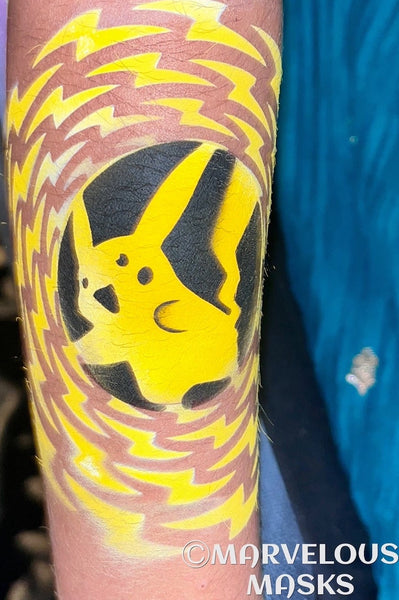 Ooh Stencils, Tattoo, Pika Pika | Magicboxfacepaints