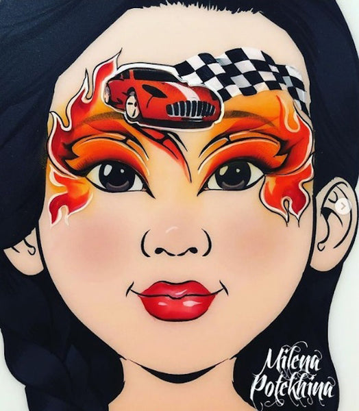 Milena, STENCIL D16 | Magicboxfacepaints