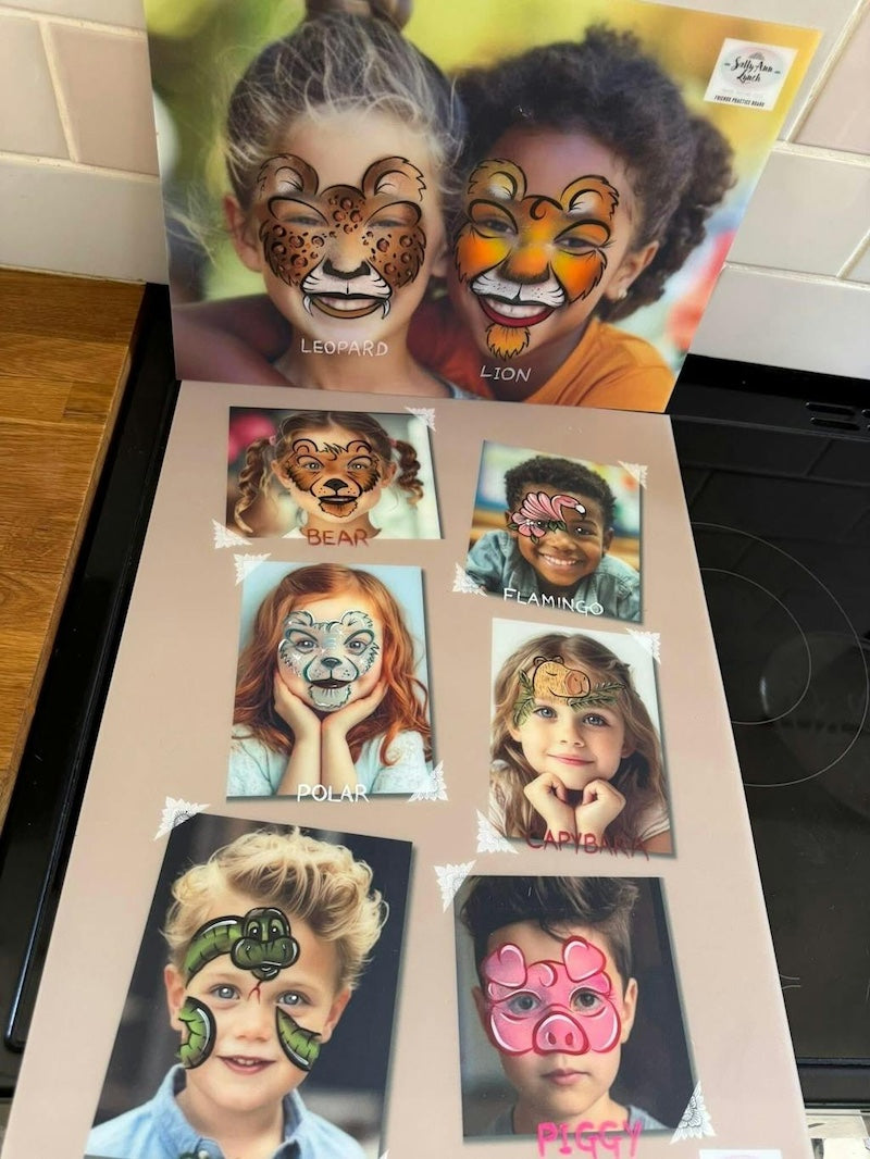 Sally Ann Practice Board, Realistic Siblings | Magicboxfacepaints