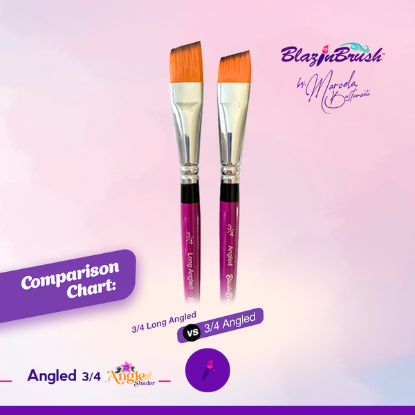 Blazin Brush, Angle, Shader 3/4" | Magicboxfacepaints
