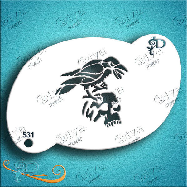 Diva Classic, Raven with Skull | Magicboxfacepaints