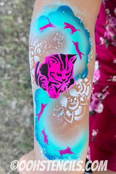 Ooh Stencils, Wrap, Kitty | Magicboxfacepaints