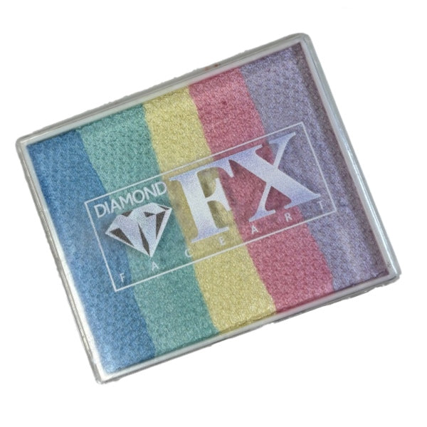 Dfx Split Blend Cake, Mellow Rainbow | Magicboxfacepaints