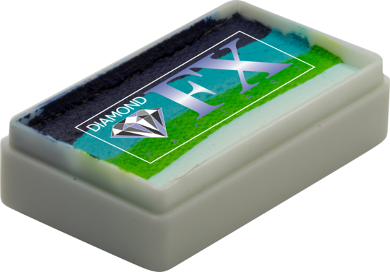 DFX, 1 Stroke Split Cake, Sky | Magicboxfacepaints