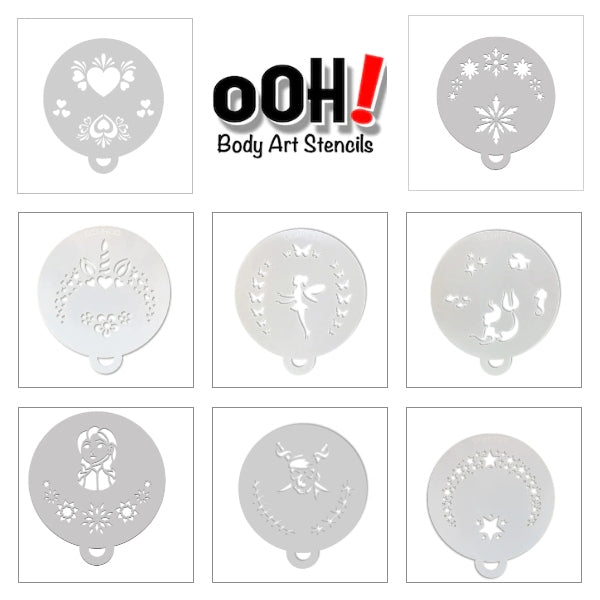 Ooh Stencils, Flip Face Set | Magicboxfacepaints